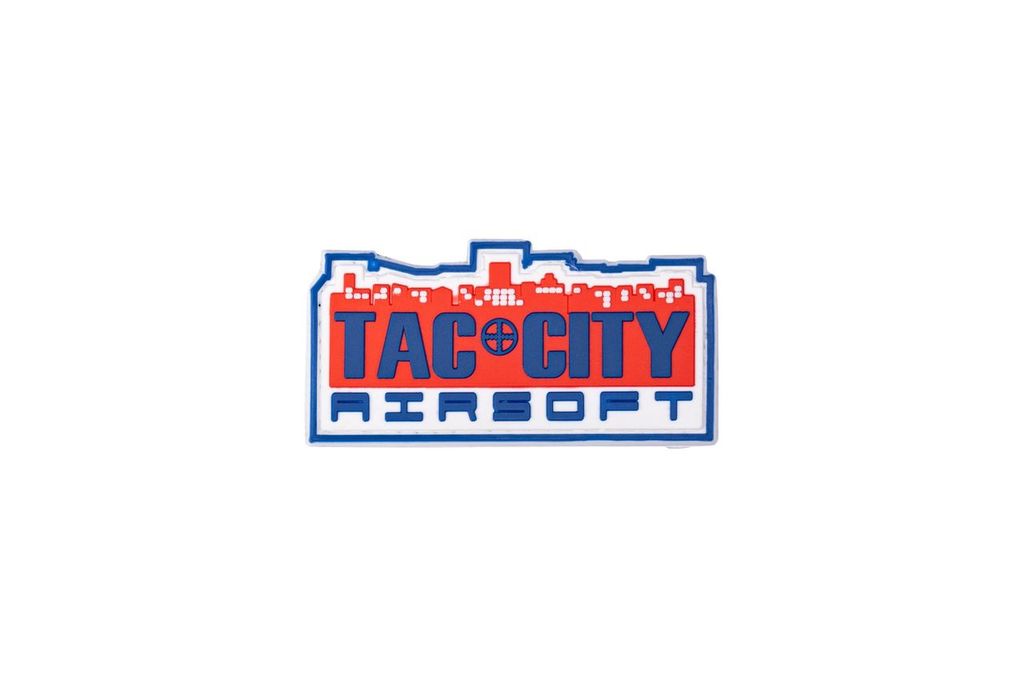 Patch Tac City Logo Red w/ Blue Letters – Tac City Airsoft