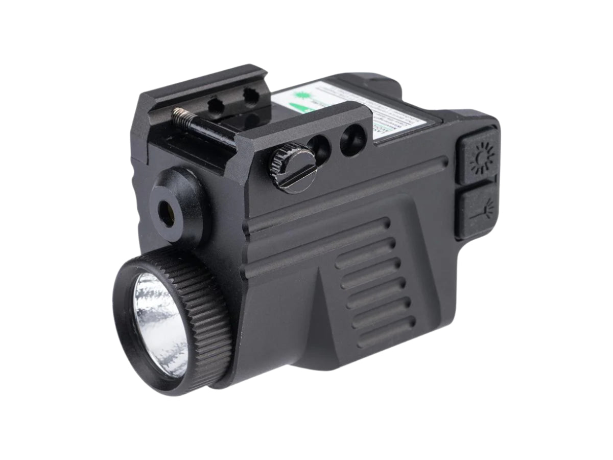 Matrix 500 Lumen Weapon Mount Combat Flashlight w/ Green Laser – Tac ...