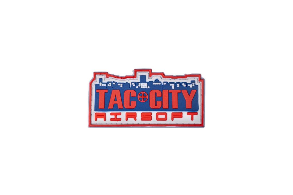 Patch Tac City Logo Blue w/ Red Letters – Tac City Airsoft