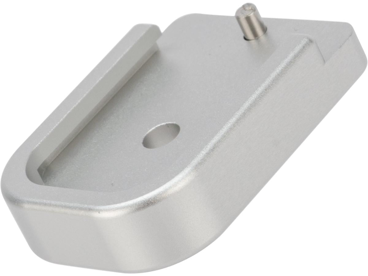 COWCOW CNC MAG BASE SILVER – Tac City Airsoft