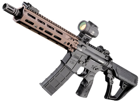 EMG Helios Daniel Defense MK18 RIII Gas Blowback Airsoft Rifle Tan/9.5 ...