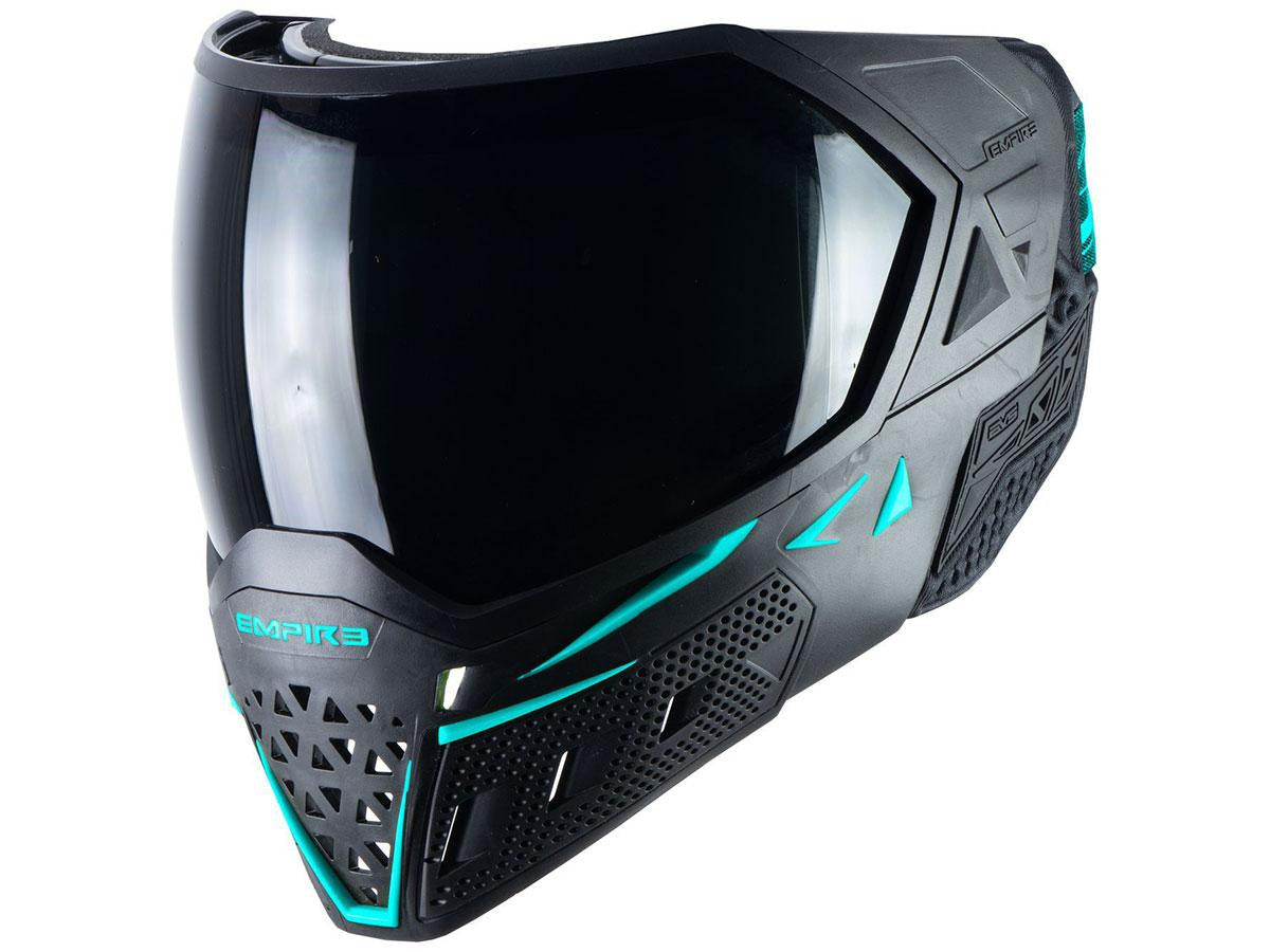 EMPIRE EVS MASK BLACK AQUA/NINJA CLEAR – Tac City Airsoft