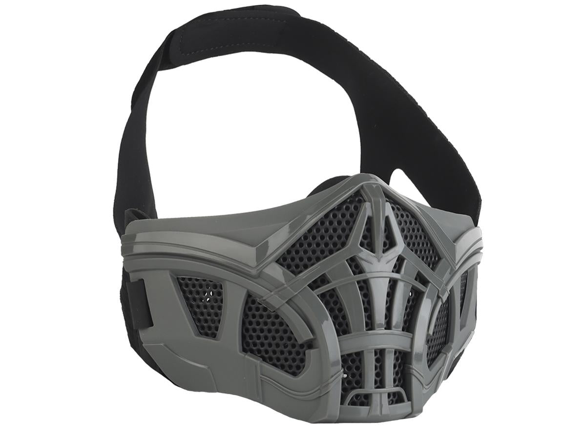 Matrix "Scorpion" Lower Face Protection Mesh and Rubber Half Mask Grey ...