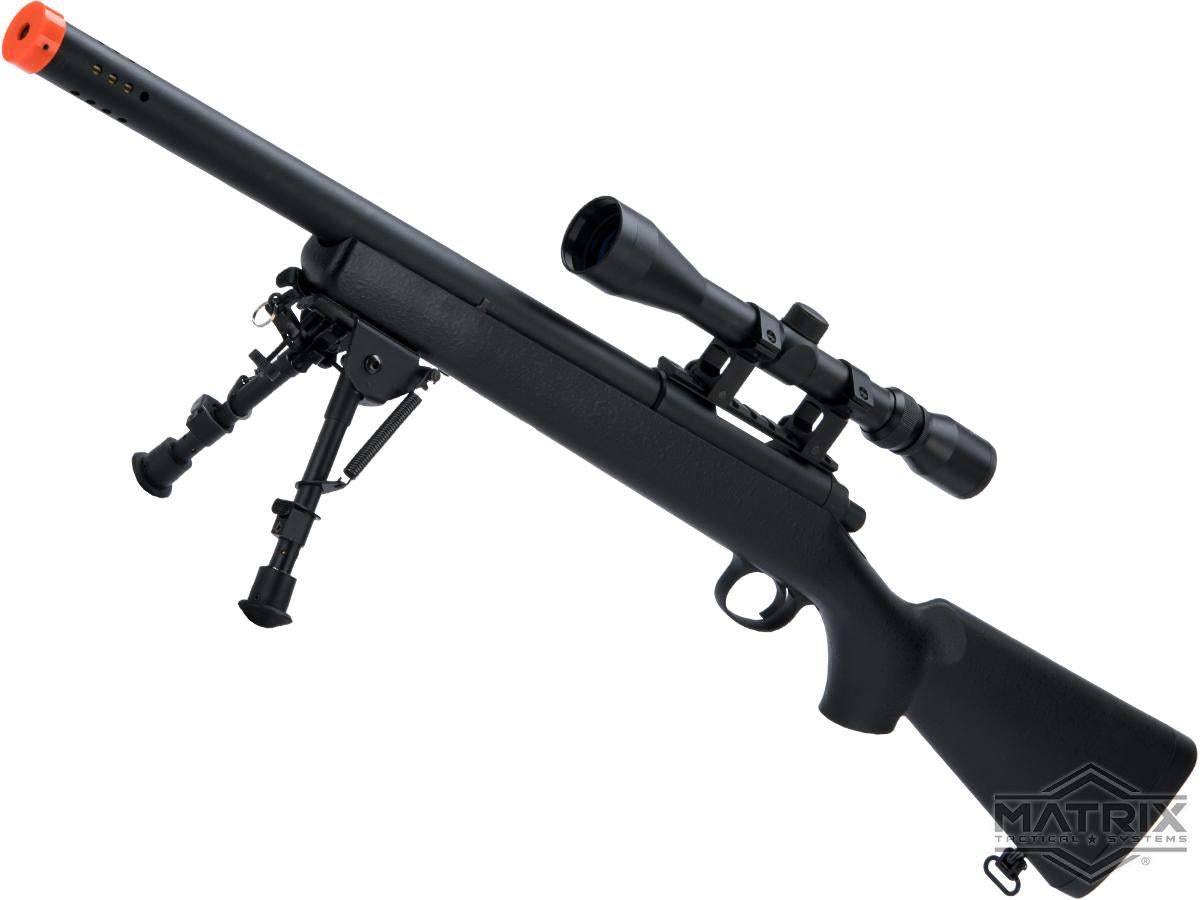 MATRIX BOLT ACTION SNIPER RIFLE BLACK SHORT BARREL – Tac City Airsoft